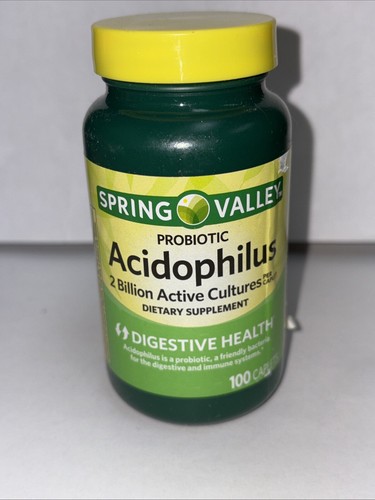 Spring Valley Probiotic Acidophilus 2 Billion Active Cultures Per ...