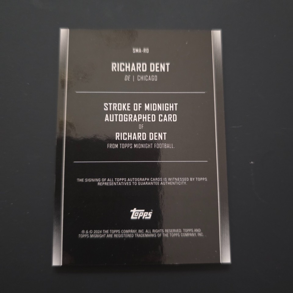 2024 Topps Midnight Stroke of Midnight Richard Dent Auto Winter ...