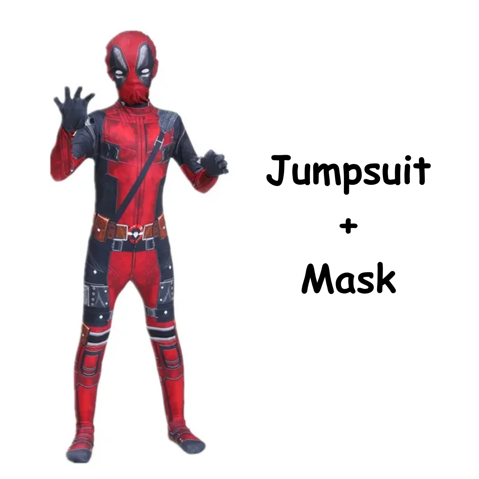 Kids Deadpool Halloween Costume for Boys with Accessories Boy Deadpool ...