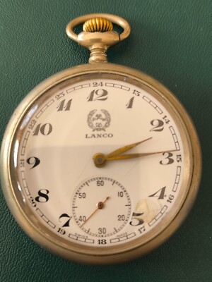 Lanco Metal Pocket watch 51mm working condition | eBay