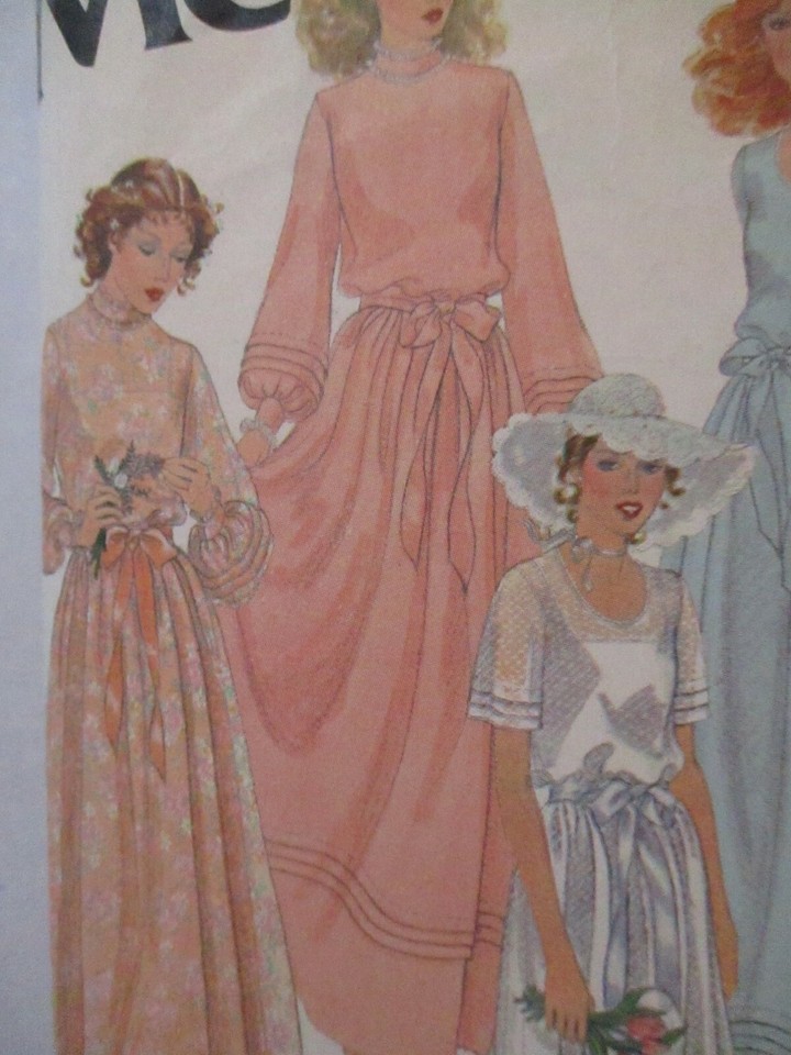 McCall's Pattern 6681 Size 10 Bust 32 1/2" Bride Bridesmaid Dresses ...