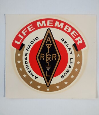 Vintage American Radio Relay League Decal Sticker 4x4" | eBay