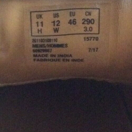 New Clarks Tilden Men's Black Leather Oxford Dress Shoes 15770 Size 12W ...