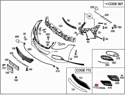 Genuine MERCEDES X222 S-CLASS W222 X222 Trim strip 2228852421 | eBay