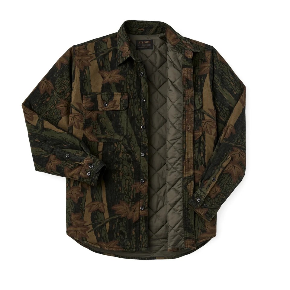 Filson Insulalted Field Flannel Shirt 20233074 Maple Bark Camo Olive ...