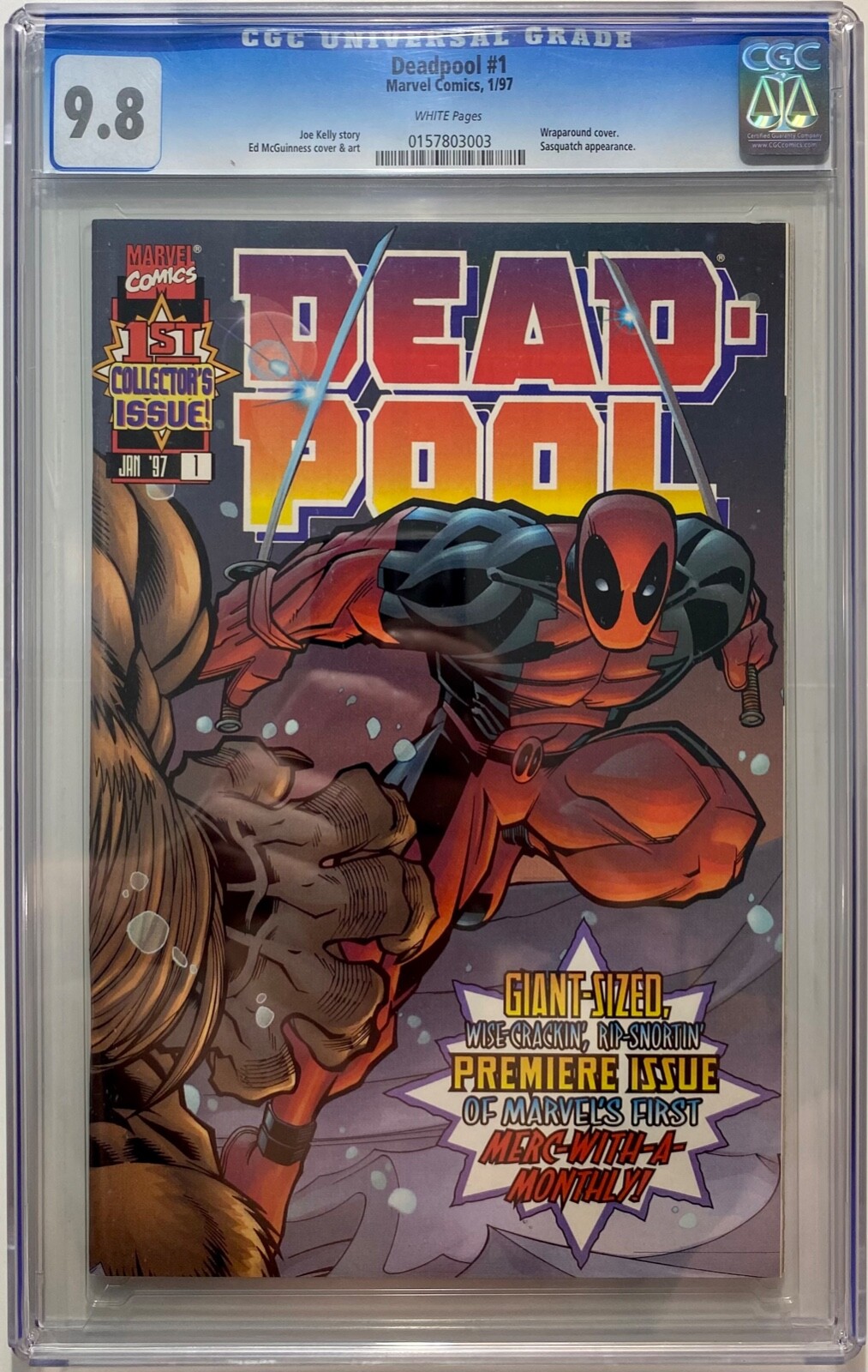 DEADPOOL #1 (1997) CGC 9.8 1st ongoing Deadpool title MARVEL COMICS | eBay