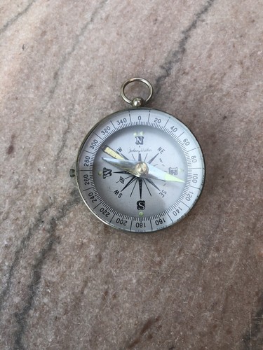 Vintage Johnny Walker Japan Pocket Compass Works Camping Hiking GUC | eBay