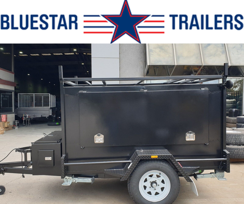 7x5 single axle three door enclosed trailer (square) | eBay