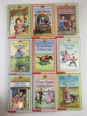 Little House On The Prairie Books Set Lot Of 9 Laura Ingalls Wilder | eBay