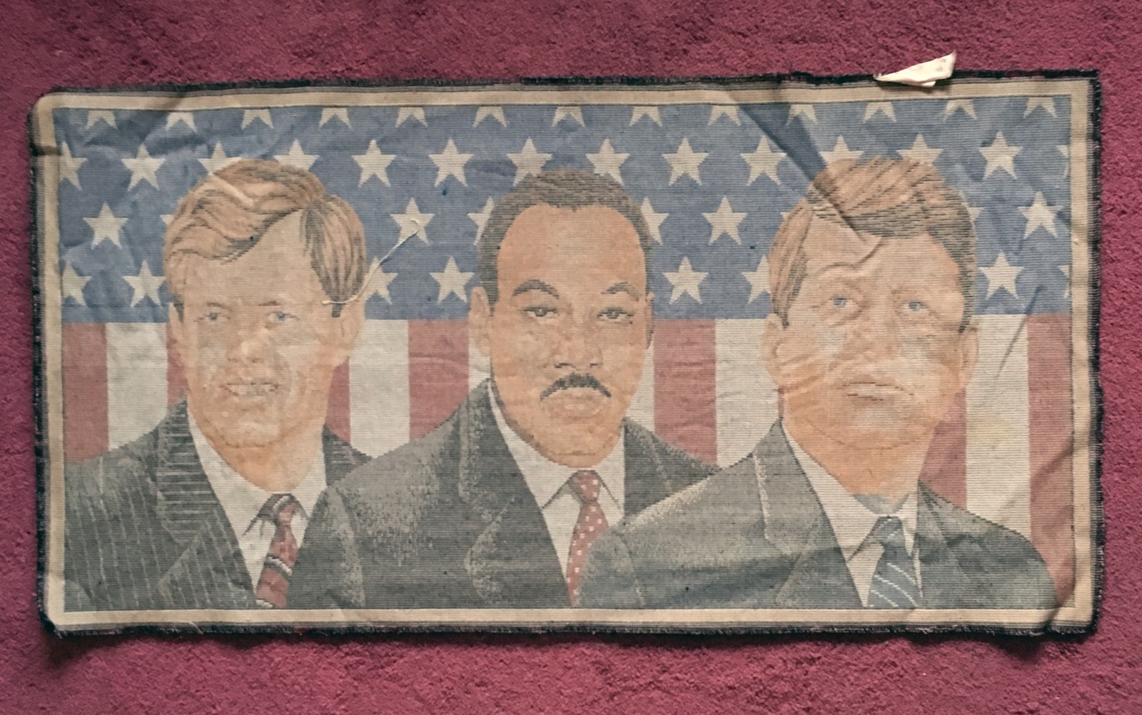 John F. Kennedy Martin Luther King Robert F. Kennedy Tapestry JFK MLK ...