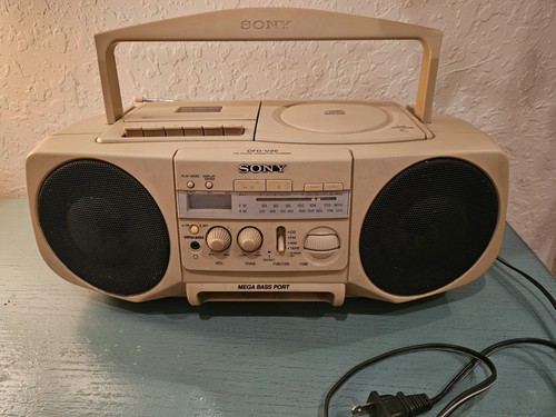 Vintage 1997 Sony CFD-V20 AM/FM/CD/Cassette Recorder BoomBox-Works ...