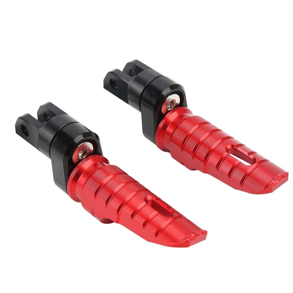 ˘Red Motorcycle Front Foot Peg T6063 Aluminum Alloy Driver Footrest ...