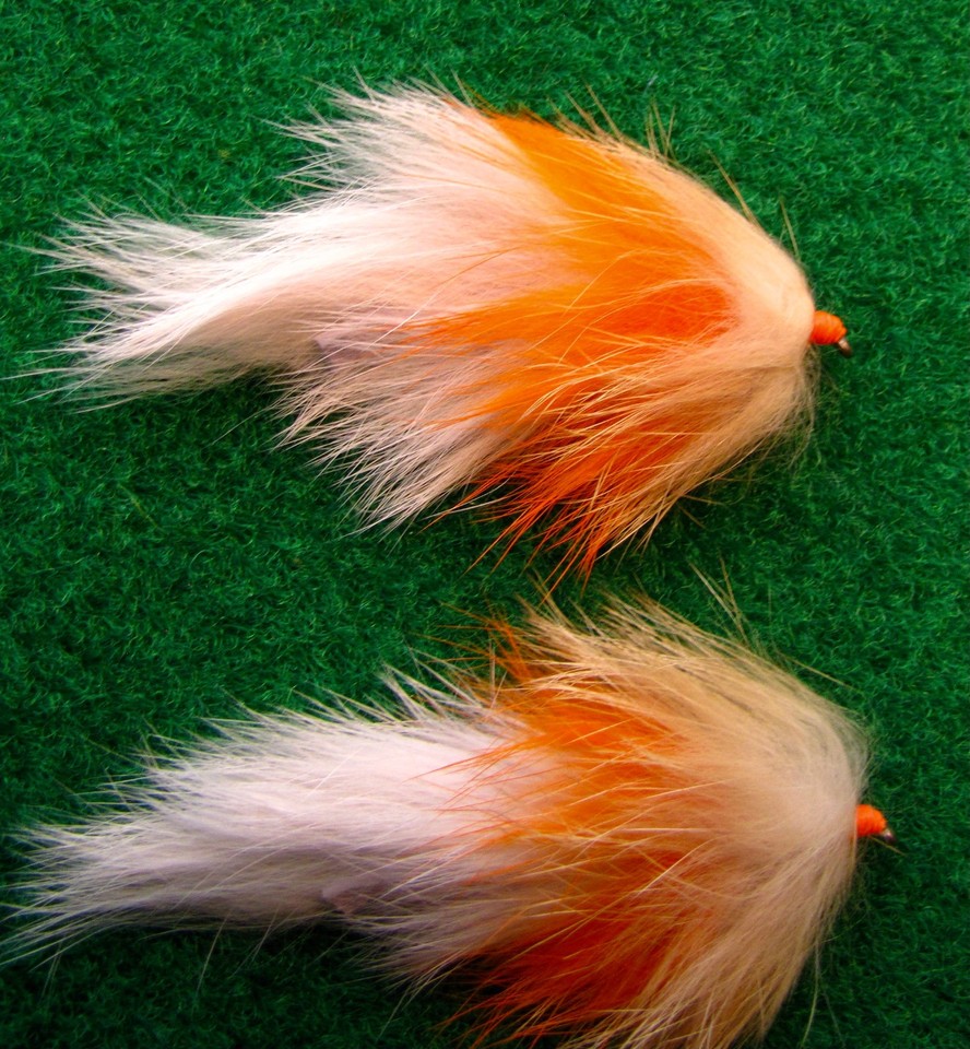 Lot of 6 Alaska Trout Flies - Flesh Fly, Alaskan Smolt, Egg Sucking ...