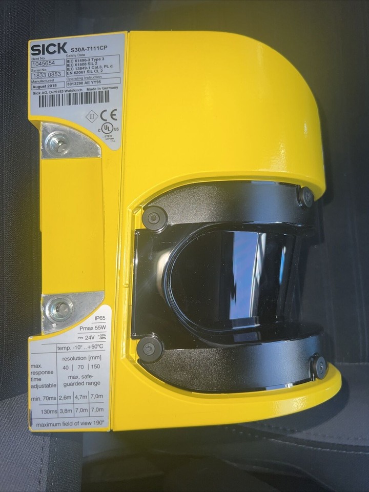 USED SICK S30A-7111CP S3000 SAFETY LASER SCANNER PROFINET IO ADVANCED ...