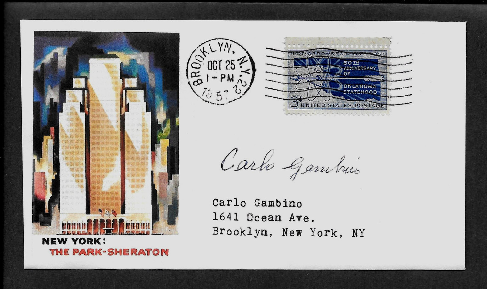 Carlo Gambino Special Edition Collector's Envelope. Mafia Mob God ...
