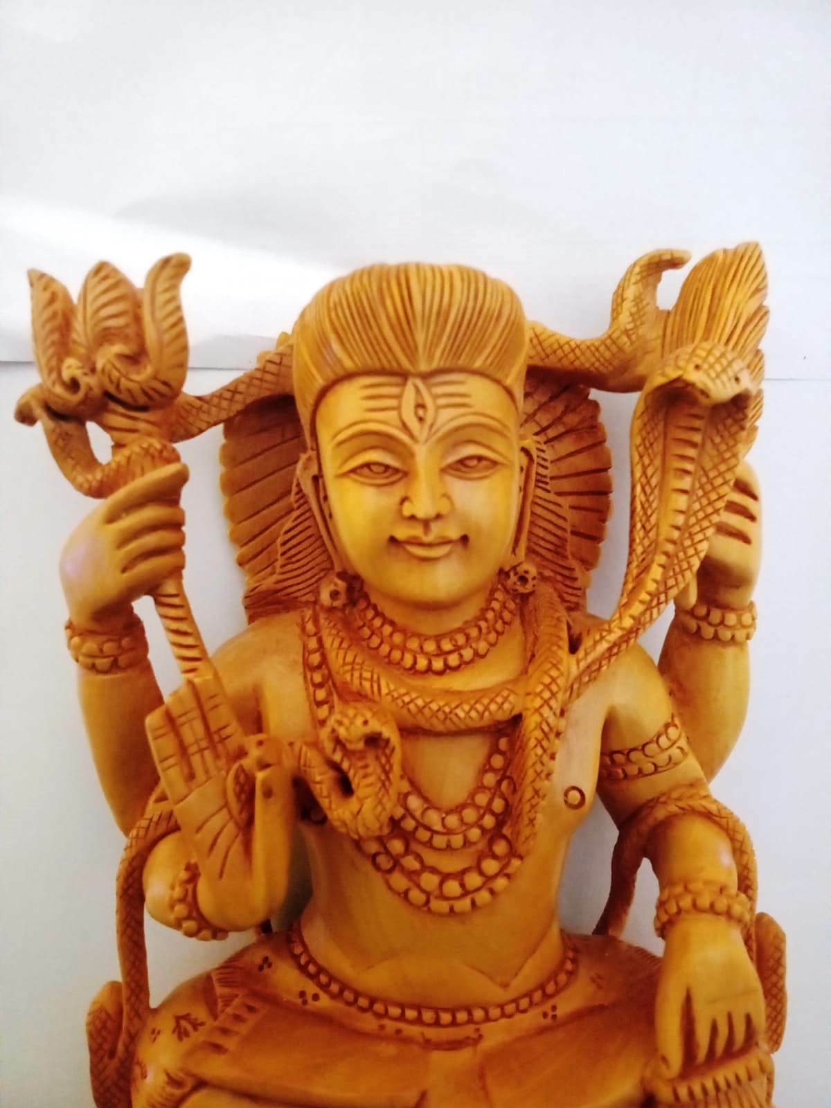 Beautiful Handcrafted Wooden Lord Shiv Shiva Shankar Bholenath On Rock ...