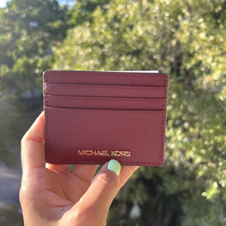 Michael Kors Women Lady Leather or PVC Credit Card id Holder wallet ...