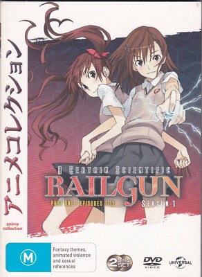 Railgun - Season 1 Part 1 Episode 1 -12 - DVD (2 x DVD Regions 2 & 4 ...