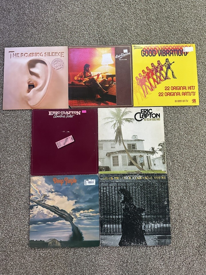 87 Vinyl Album Lot Classic Rock 60s 70s 80s Foghat Bad CO Chicago ...