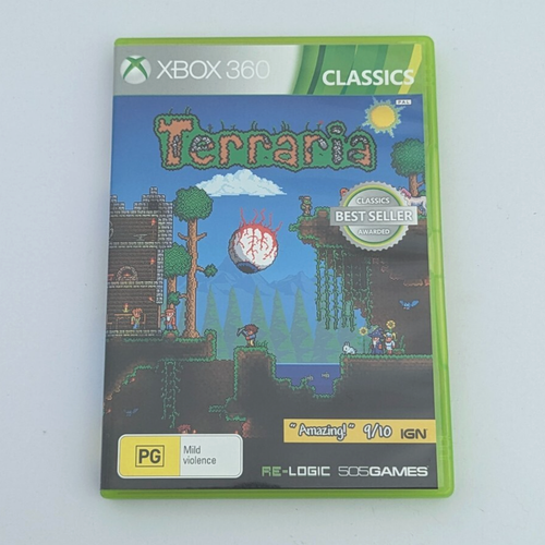 Very Good! Genuine Microsoft Xbox 360 Game Terraria PAL AUS Tested ...