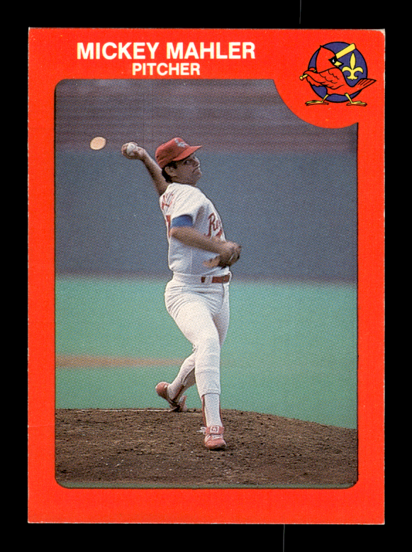1987 Hamilton Printing # 18 Mickey Mahler Card (ML) Louisville Redbirds ...