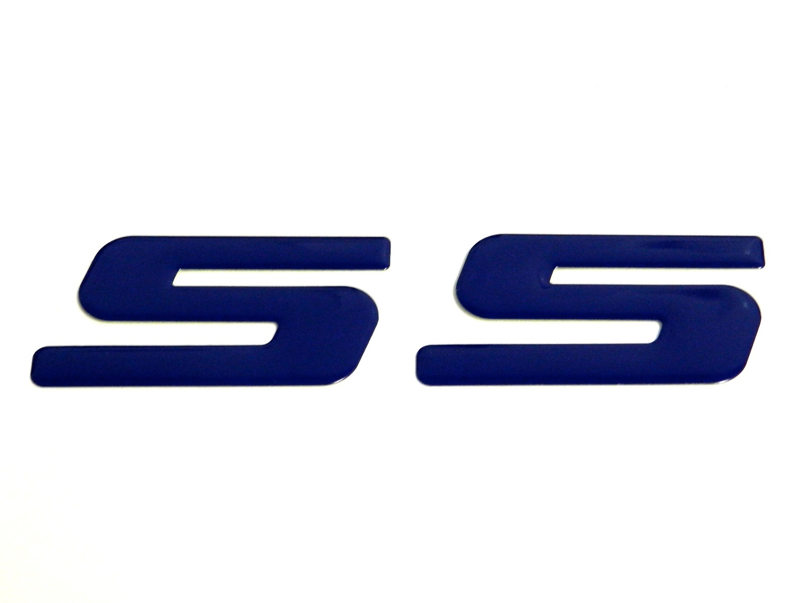 2 LARGE BLUE SS EMBLEM BADGE DECAL FOR CHEVROLET CHEVY TRAILBLAZER ...