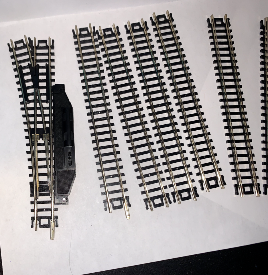 N Scale Switch and 10 pieces of Straight Track All New no package | eBay