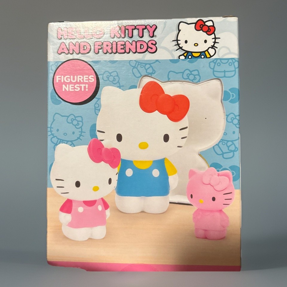 Hello Kitty And Friends Set Of 3 Nesting Dolls New Sealed in Box Never ...