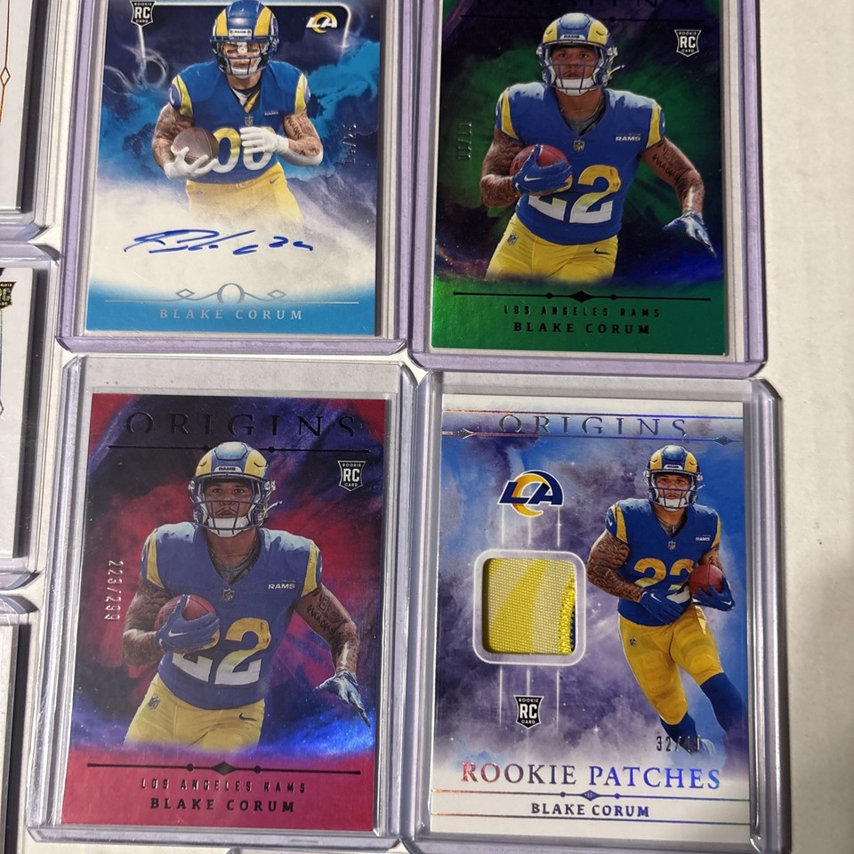 2024 Panini Origins Blake Corum 8 Card Rookie Lot, Autos, Patches ...