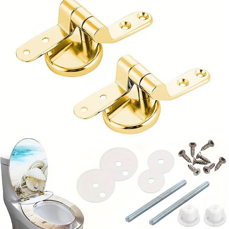 Rust Resistant Gold Toilet For Seat Hinges Spare Parts with Adjustable ...