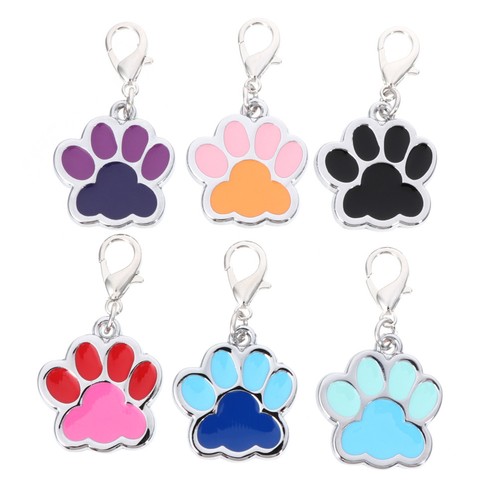 6 Pcs Zinc Alloy Pet Tags Dog Cat ID Hanging Tags Collar Accessories ...