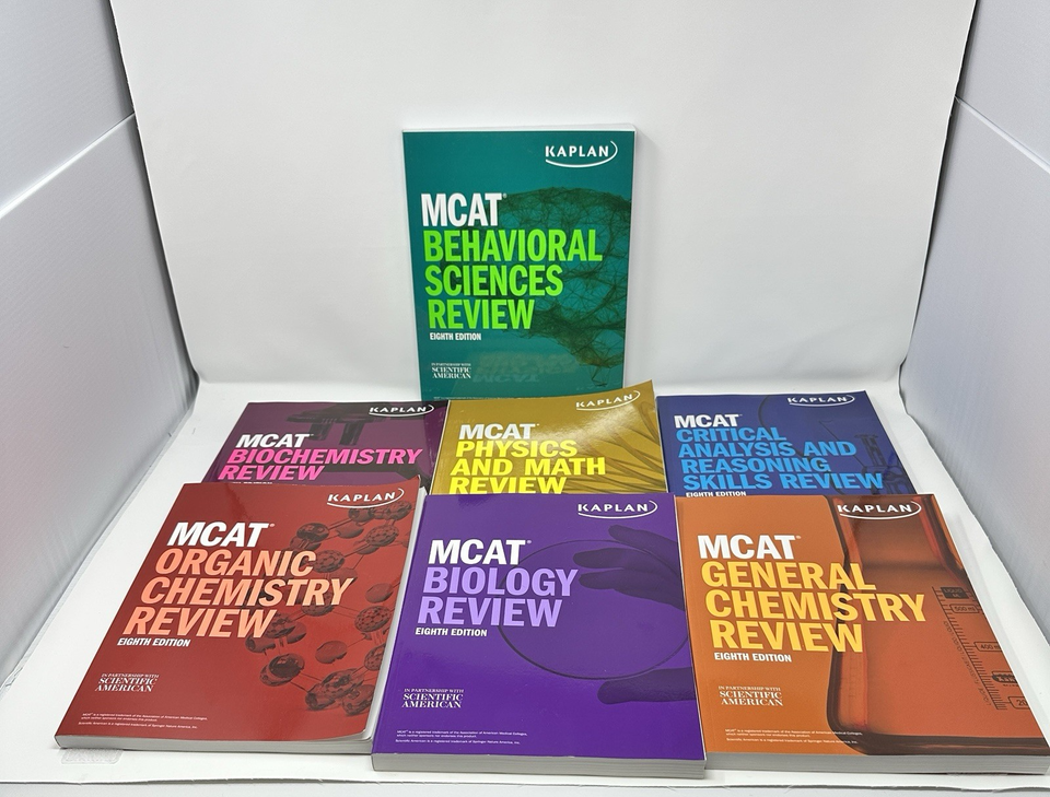 Kaplan MCAT Review 7-Book Set 8th Edition NEW IN BOX | eBay