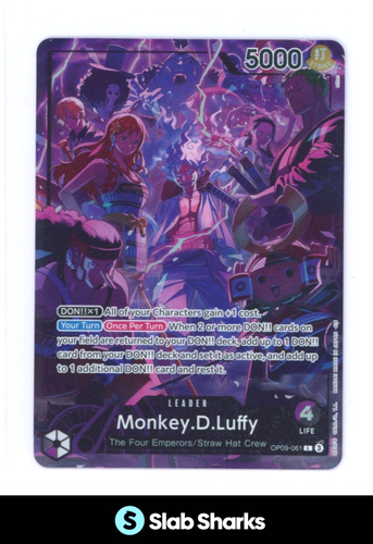 ONE PIECE TCG 2ND ANNIVERSARY SET MONKEY D. LUFFY LEADER FOUR EMPERORS ...