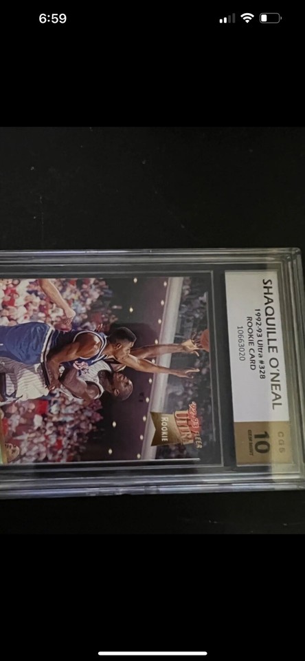 1992 Classic Draft Pick Shaquille O'Neal CGS 10 RC RARE SHAQ HOF + 92 ...