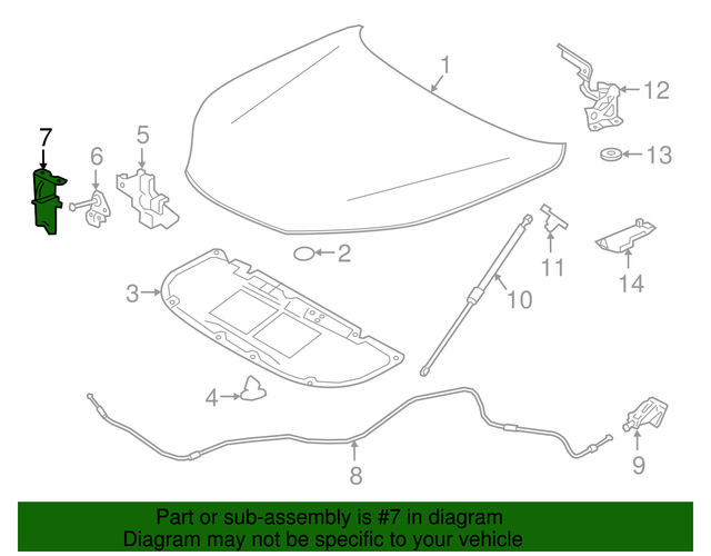 LEXUS 5355078010 GENUINE OEM SAFETY CATCH for sale online | eBay
