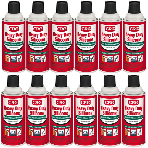 CRC 05074 7.5 oz Heavy Duty Silicone Multi-Use Lubricant Spray Pack of ...