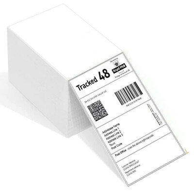DIRECT THERMAL FANFOLD ADDRESS LABELS FOR SHIPPING COURIER DISPATCH ...