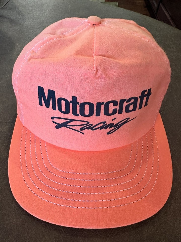 Vintage Motorcraft Racing Snapback Hat & Shirt (XL-Large) Blaze Orange ...
