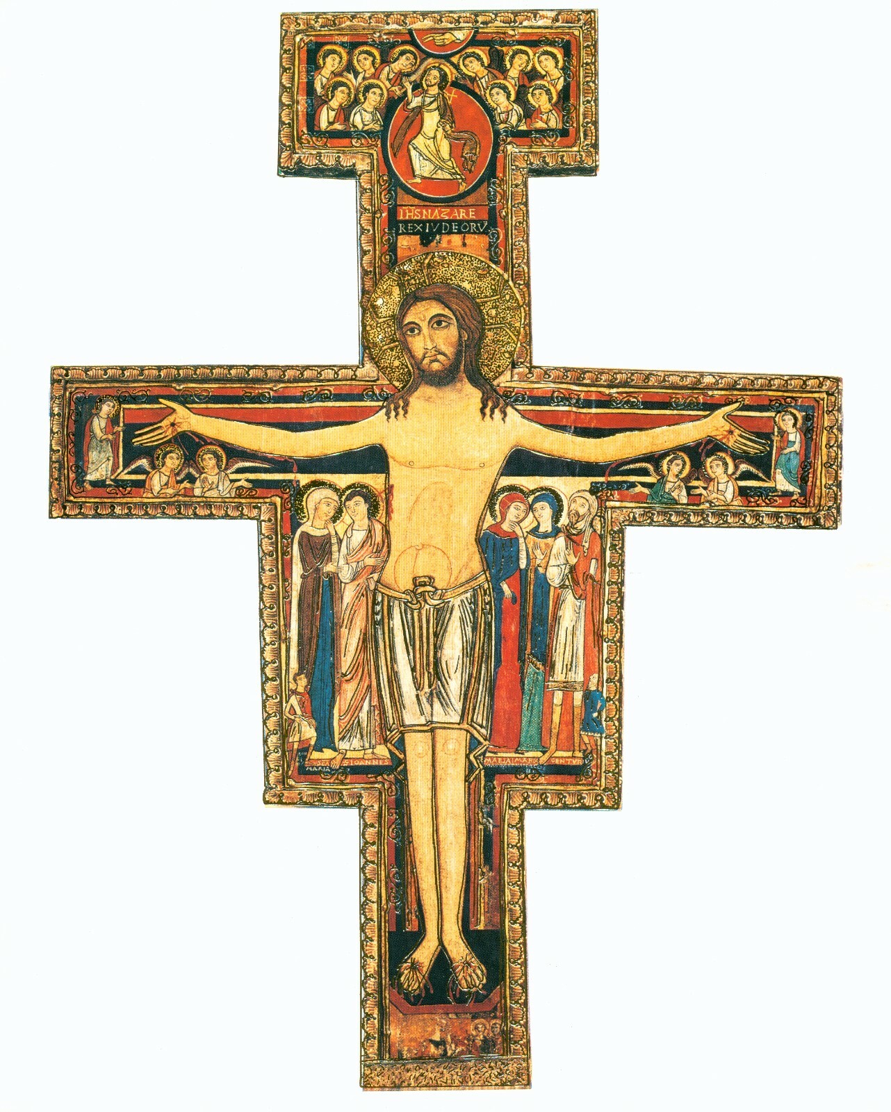 San Damiano Cross Crucifix Printed Icon Christ Crucifijo Catholic Cruz ...