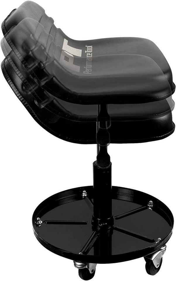 Work Stool Chair Rolling Creeper Seat Tools Tray Heavy Duty Mechanics ...