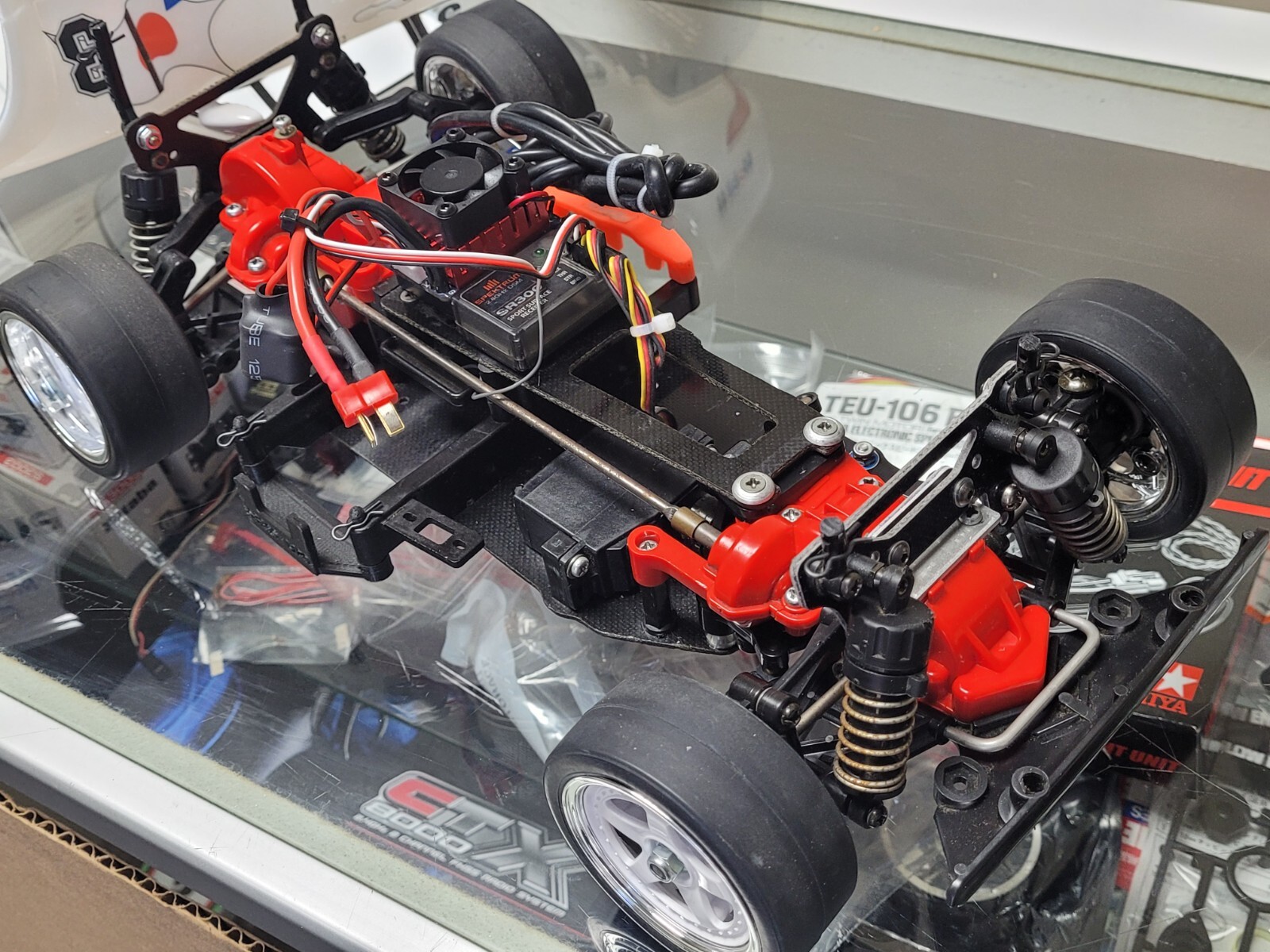 Tamiya 1/10 TA02 Chassis+Repo Porsche 911 PIAA body +Spektrum +Traxxas ...