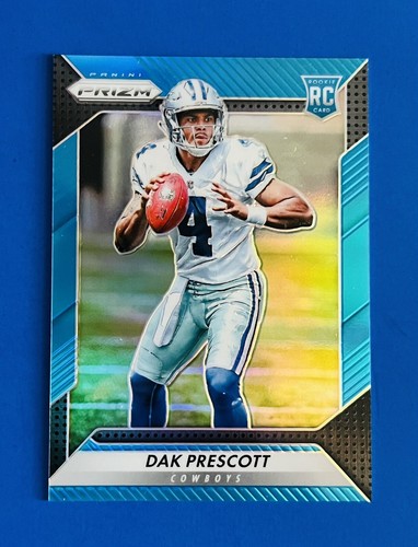 2016 Prizm Dak Prescott Cowboys Blue Prizm Parallel Rookie Card #231; # ...