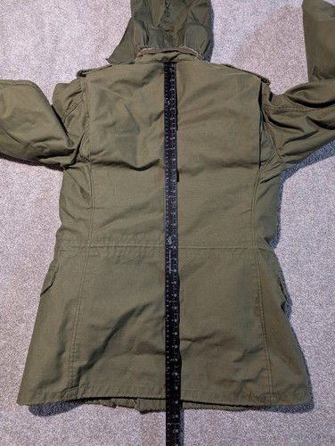 US Army Jacket Mens Small Long M65 OG-107 Field Coat Alpha Industries ...