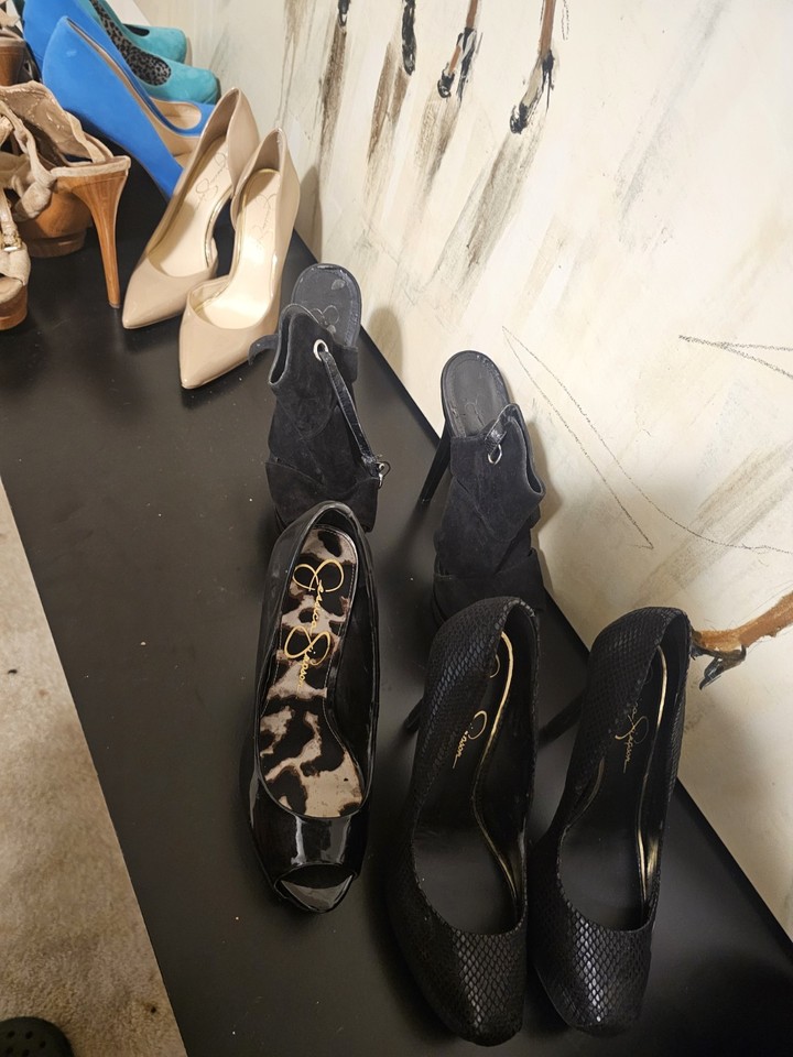 Jessica Simpson Multicolor Platform Heels Boots (Lot Of 17) 8&9 ...