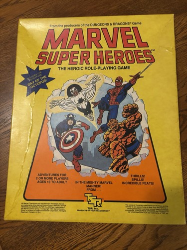 MARVEL SUPER HEROES ROLE PLAYING GAME RPG BOX SET TSR 1984 MH-O 6850 | eBay