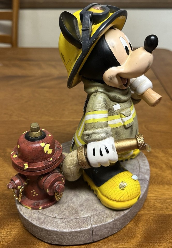 Disney Parks Mickey Mouse Richard Szrnech Hand-painted Firefighter ...