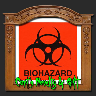 LOT OF 8 BIOHAZARD LABELS Halloween Haunted House Prop | eBay