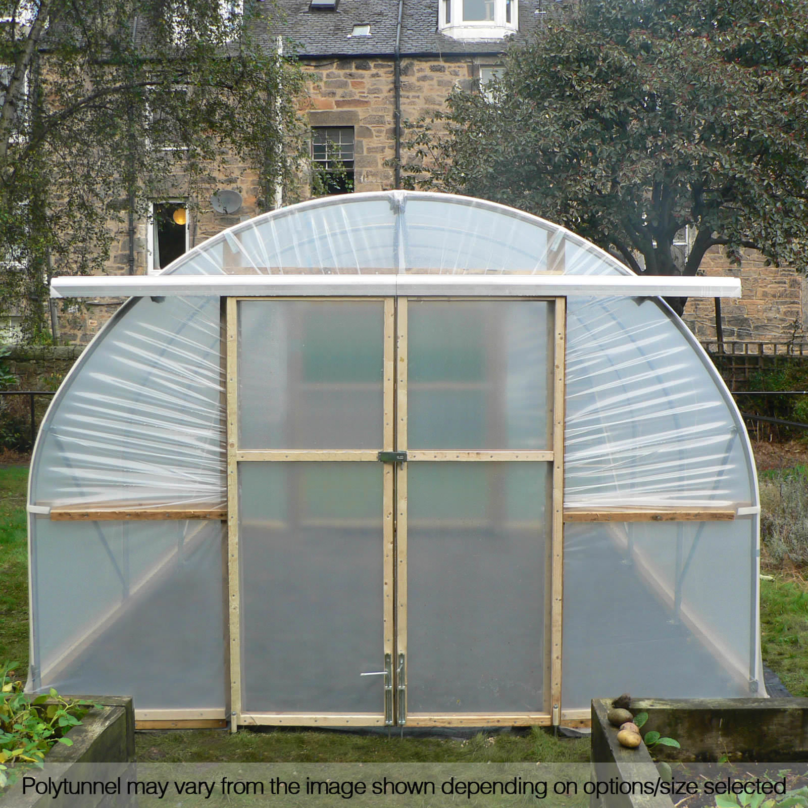12FT Wide Poly Tunnel Domestic Garden Polytunnels Plastic Polythene ...