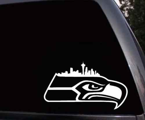 Seattle Seahawks Car Window Bumper Laptop Wall Vinyl Die Cut Sticker ...