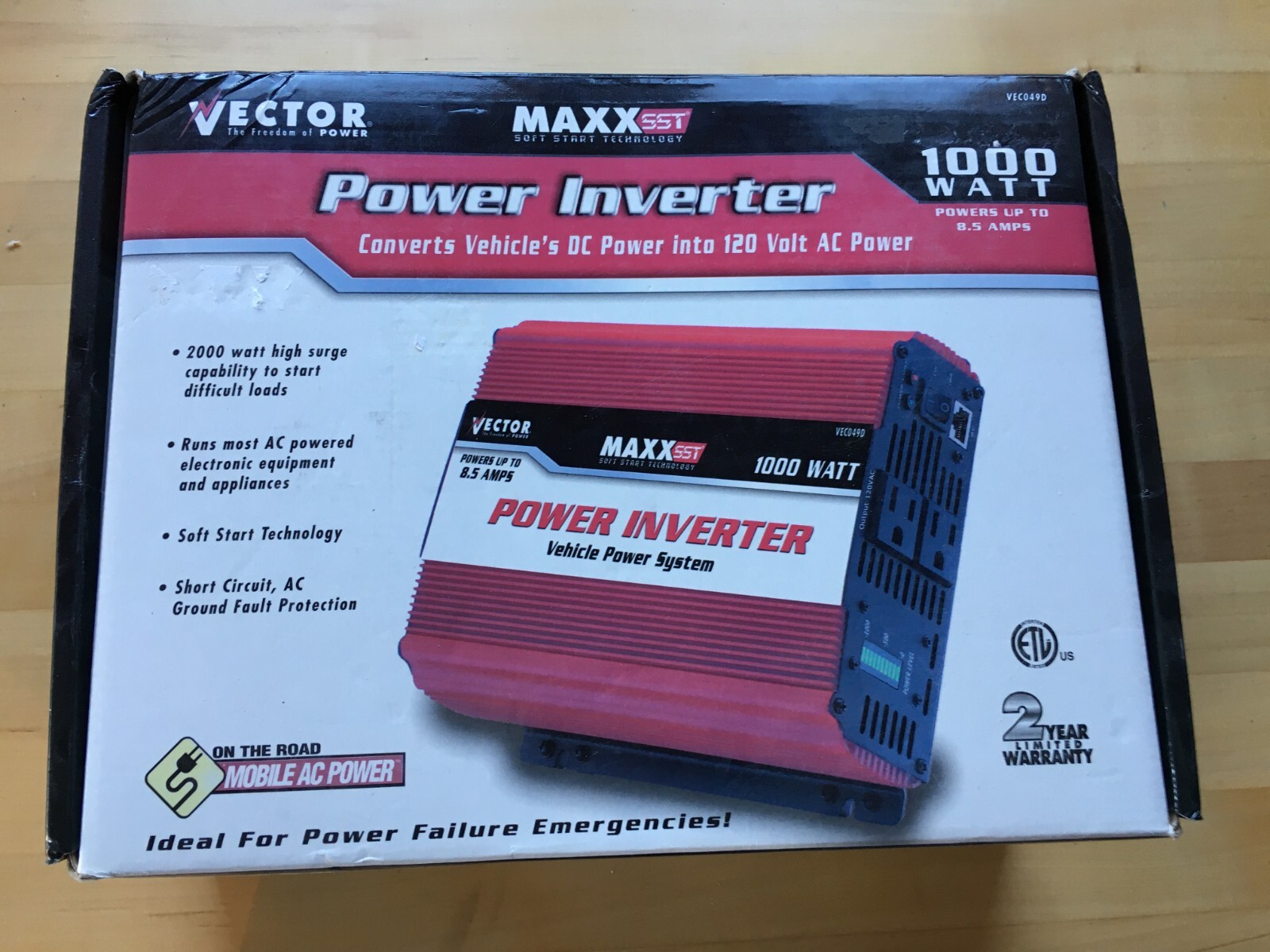 VECTOR 1000 WATT POWER INVERTER. MAXX Soft Start Technology. Never ...